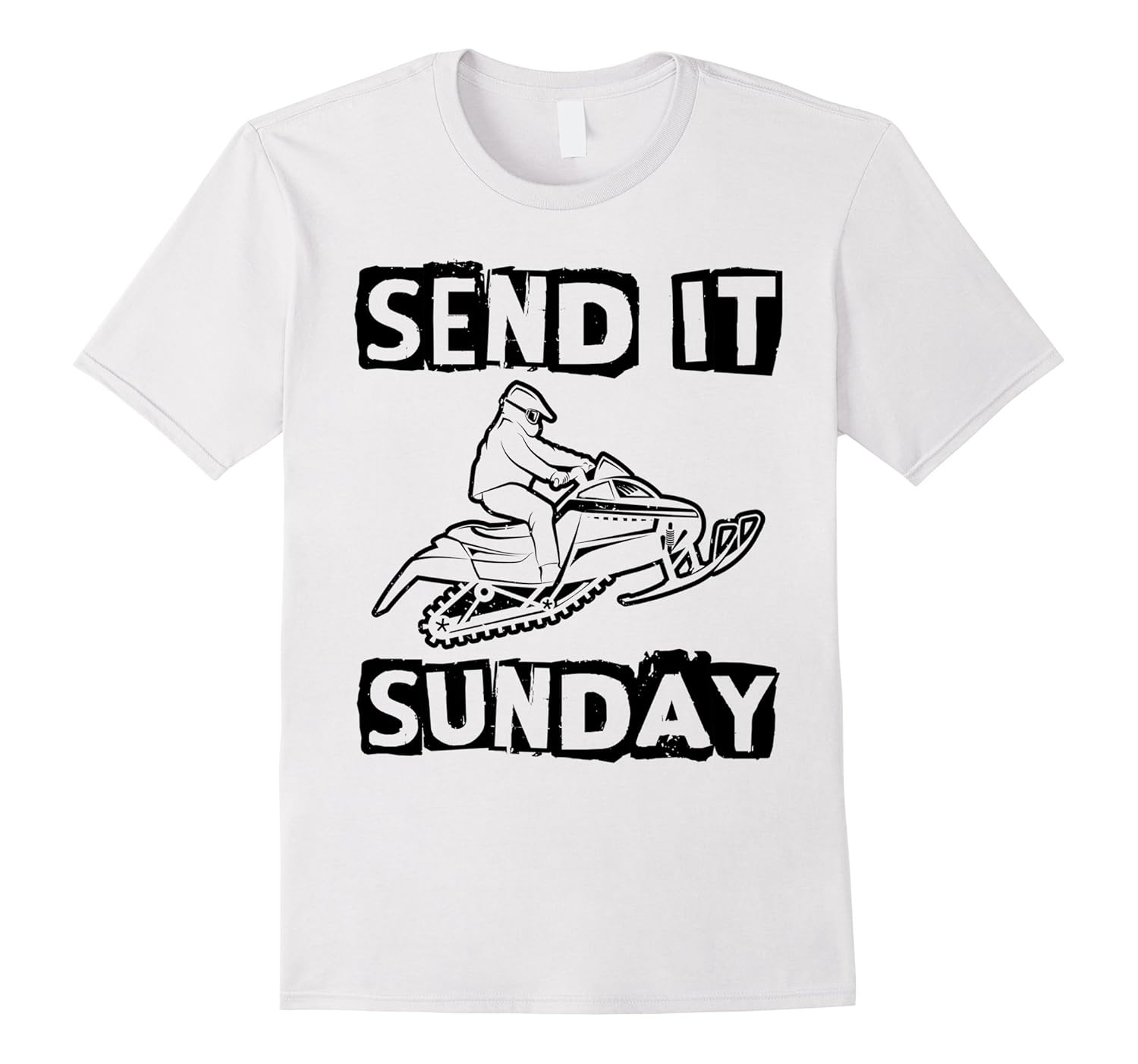 Send It Sunday Snowmobile T-shirt (Larry Enticer shirt)-Art – Artvinatee