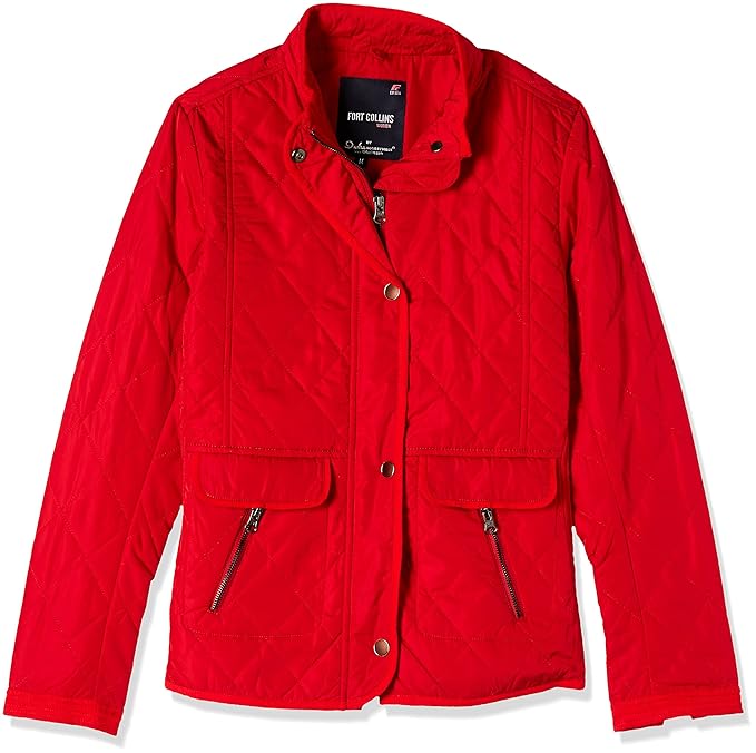 Buy Fort Collins Women's Jacket (28301-OL_Red_XL) at Amazon.in