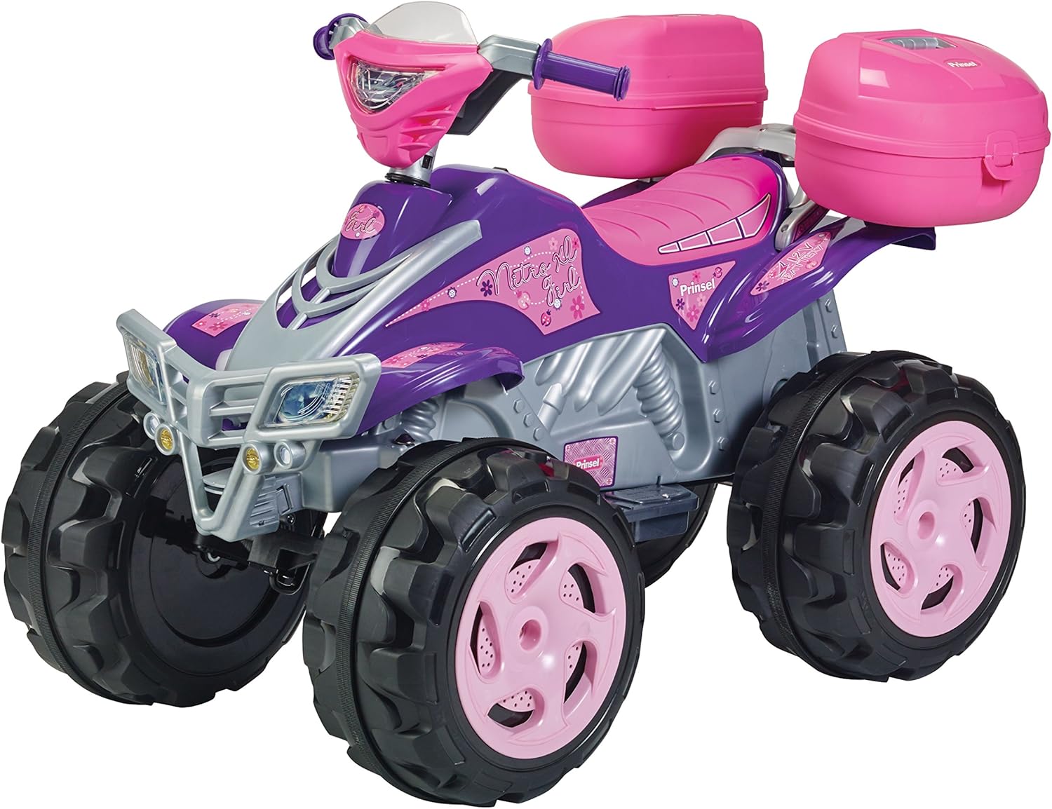 Prinsel Cuatrimoto Eléctrica Nitro XL Girl 12V, Color Rosa: Amazon.com ...
