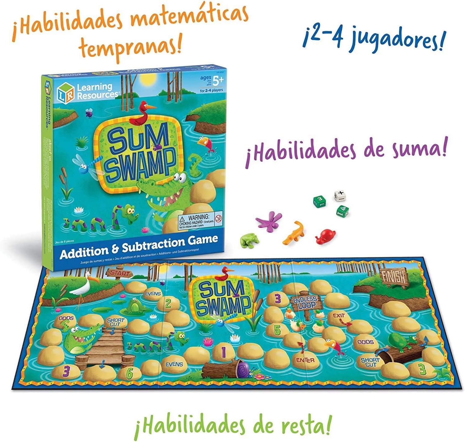 Learning Resources Sum Swamp Addition And Subtraction Game – BigaMart