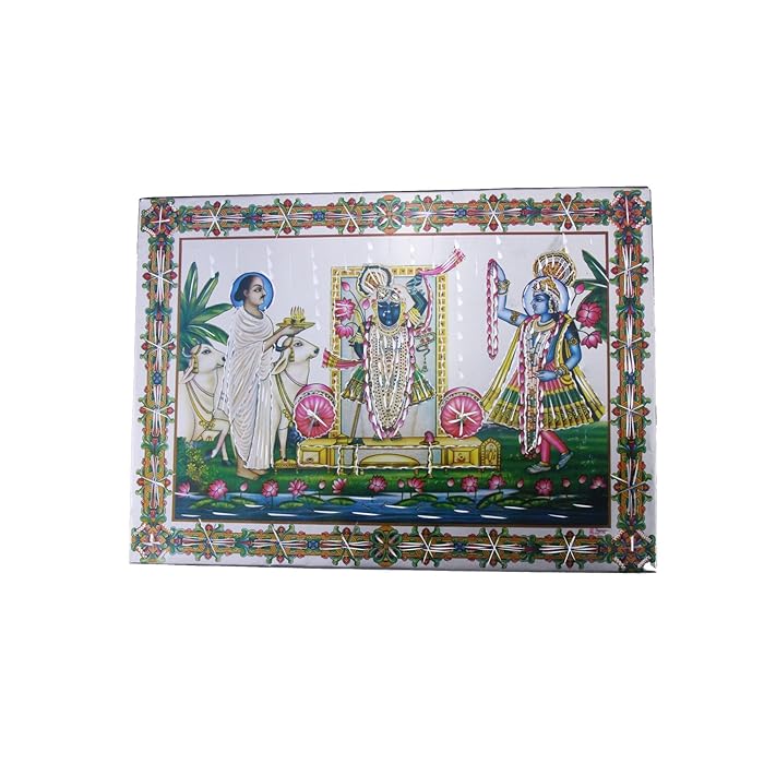 Buy Shreenathji Samput Darshan Aluminium Hindu God Photo Frame Traditional Hanging 8 x11 Online buy-shreenathji-samput-darshan-aluminium-hindu-god-photo-frame-traditional-hanging-8-x11-online