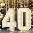 Amazon.com: 4ft Light Up Numbers Marquee 40 Numbers with Lights White ...