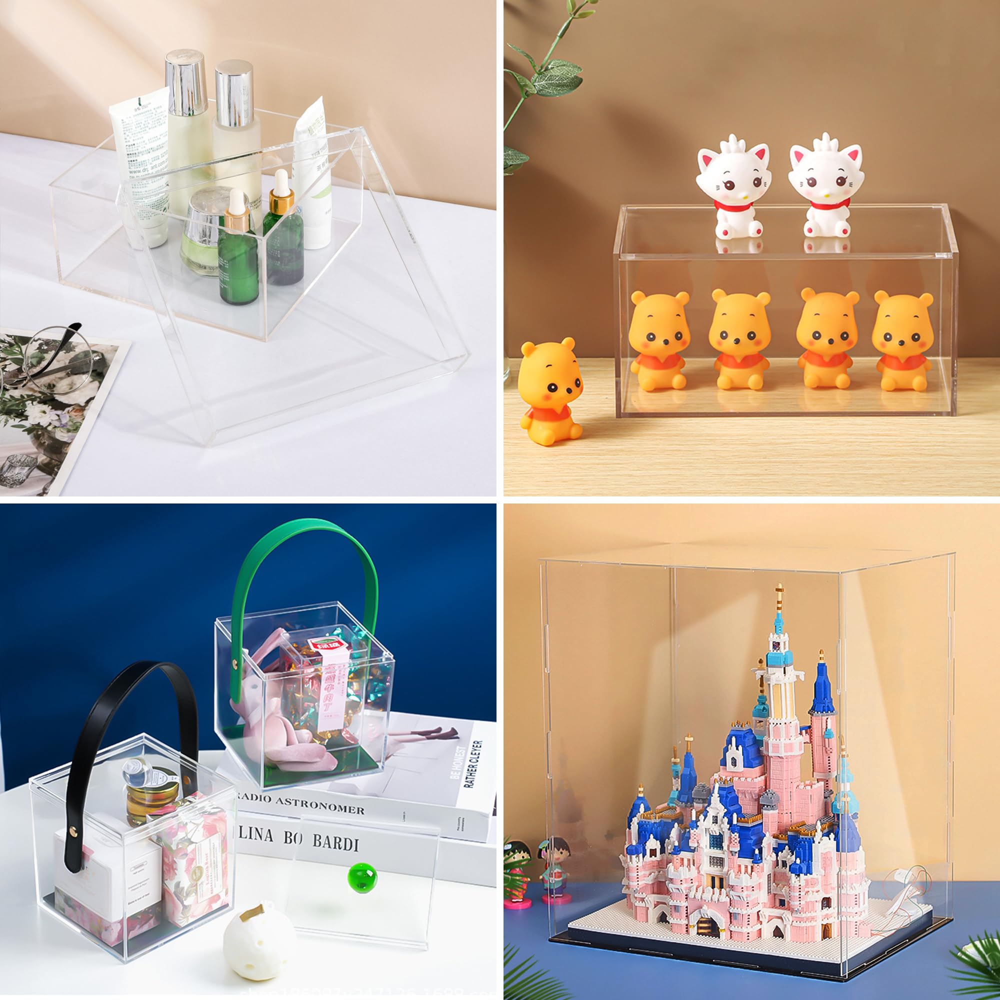 Mua 10 Pack 5.12x7.08 Clear Acrylic Sheet 1mm Thick, Clear Plexiglass ...