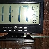 Royals Plastic Digital LCD Clock with Calendar, Temperature Sensor and ...