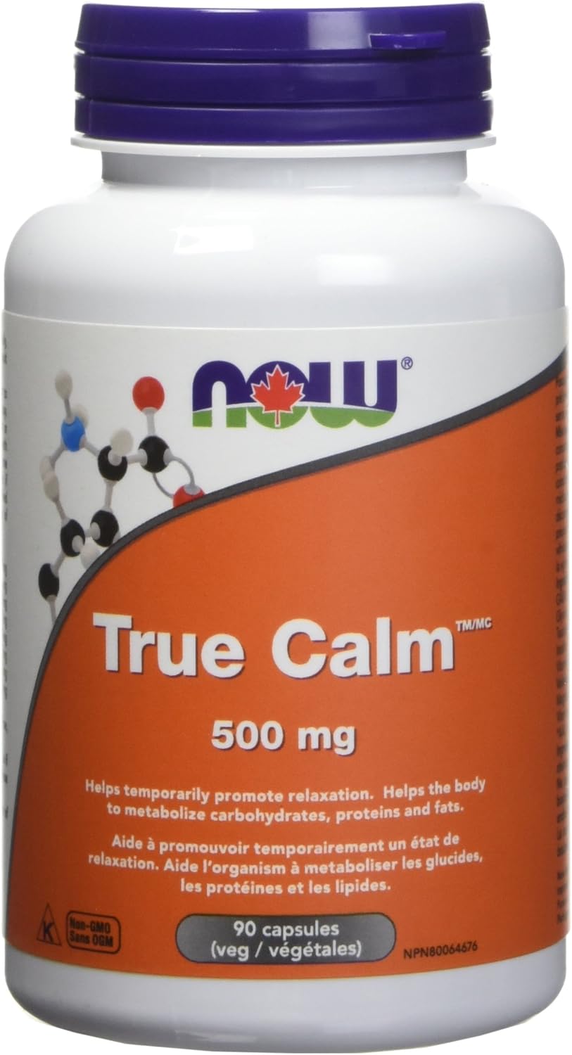 NOW True Calm Relaxer with Gaba Plus Veg Capsules, 90 Count: Amazon.ca ...