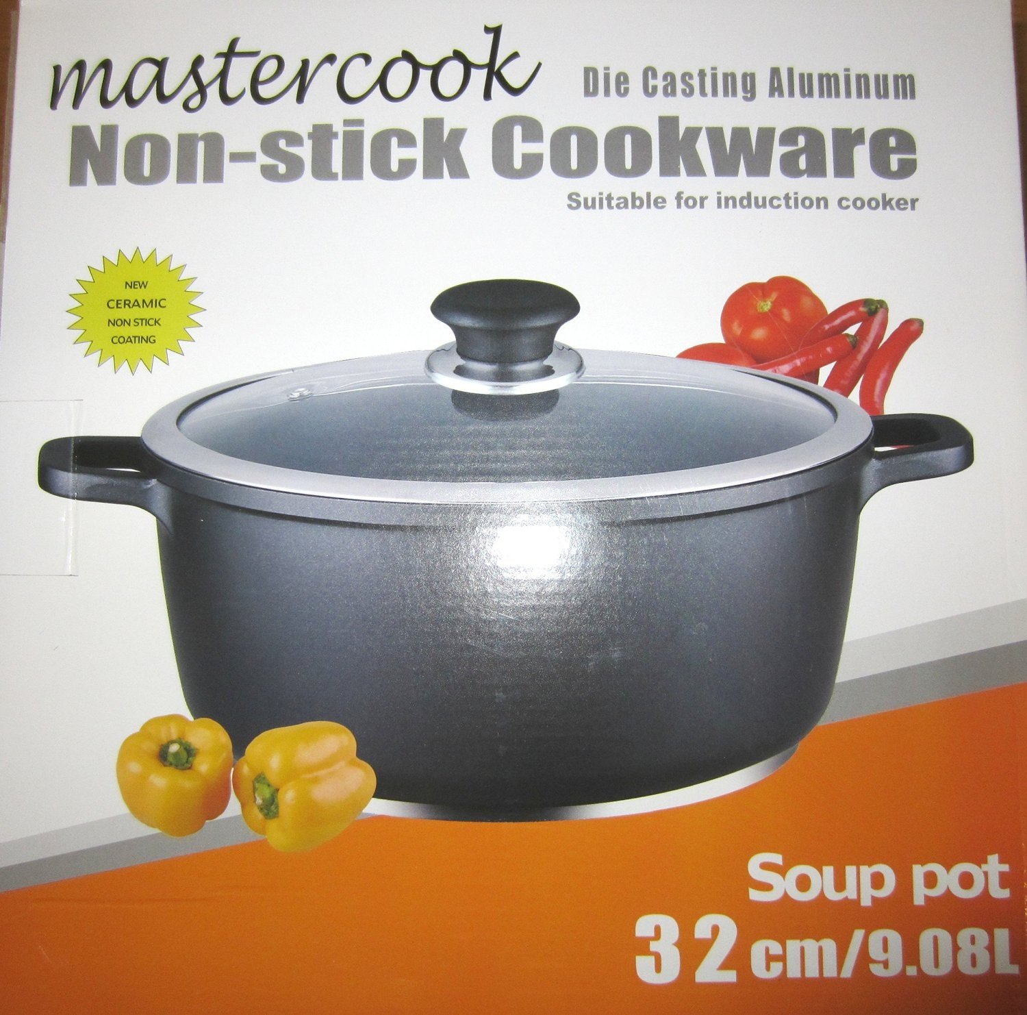 Mastercook Die Casting Aluminum Non-Stick Cookware Soup Pot 32cm/9.081 ...