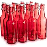Amazon.com: Cocktailor Glass Grolsch Beer Bottles (12-pack, 16.9 oz ...