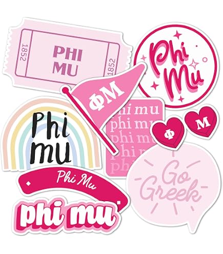 Distintivo Phi Mu Phi Mu Stickers For Sale | Redbubble