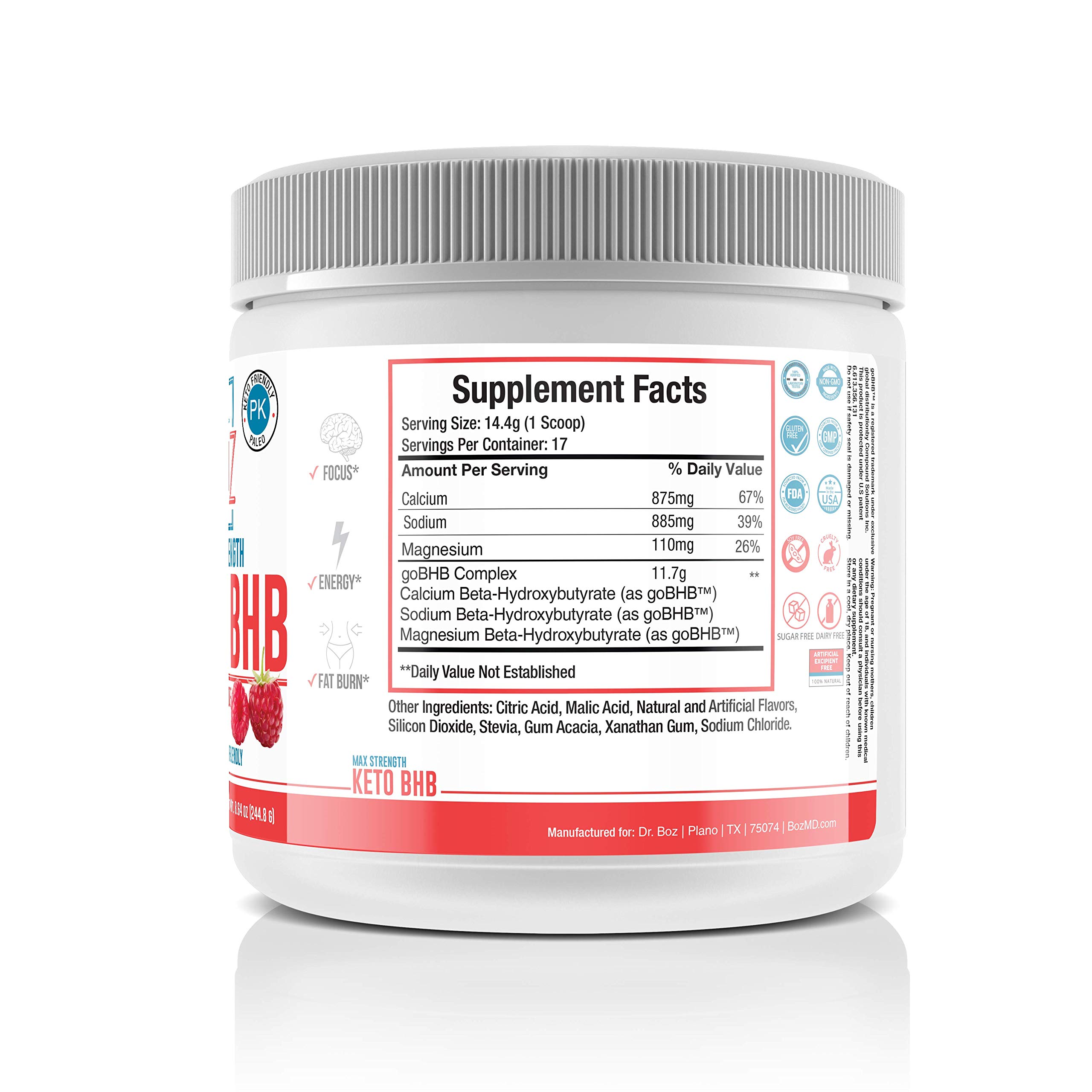 Dr. Boz Keto BHB Powder [Exogenous Ketones Supplement] -Best Keto ...