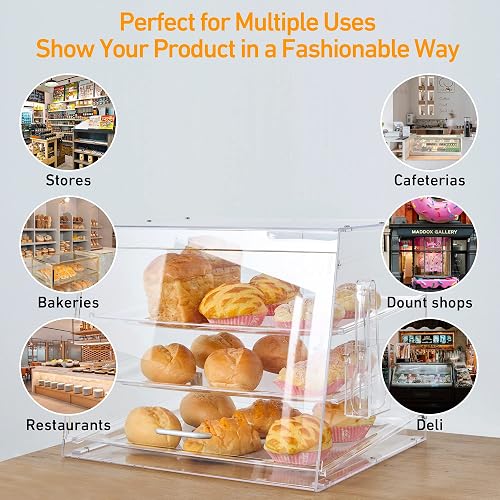 Bakery Display Case 3-Tier , Removable With Bread H 739842 Pastry ...