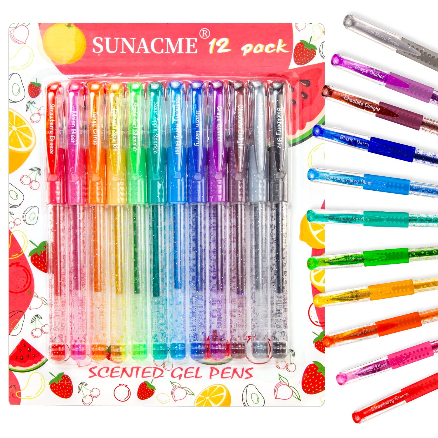 Mua Fruity Scented Gel Ink Pens, 12 Assorted Colorful Gel Pens for ...