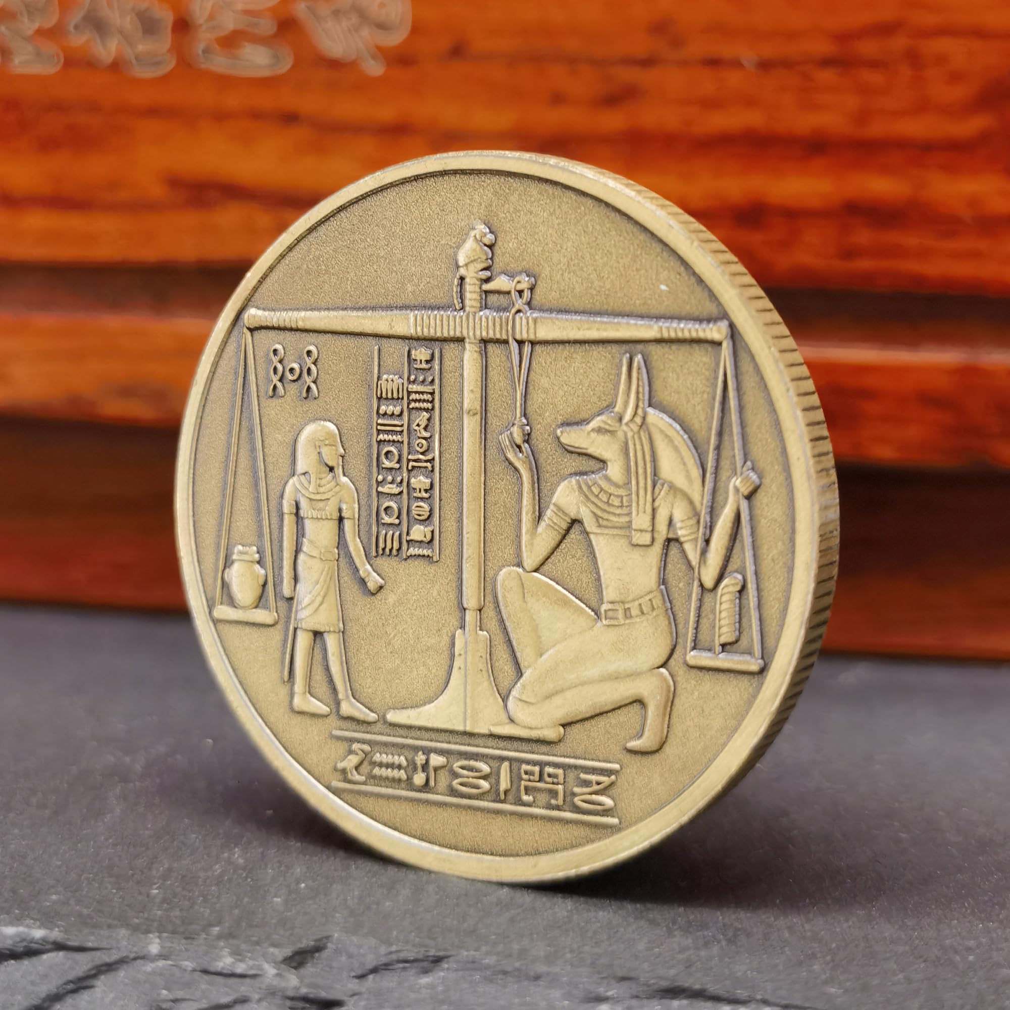 Mua Ancient Egypt-Themed Challenge Coin Anubis Hieroglyphics Occult ...