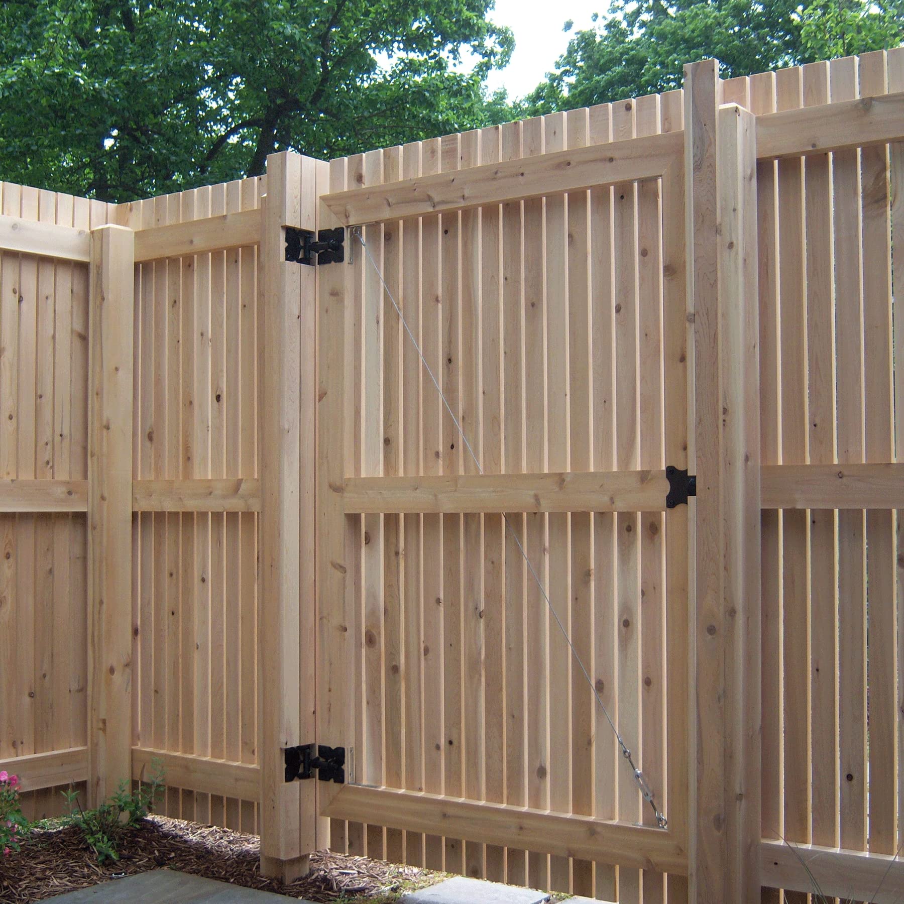 Mua 2 Pack Self Closing Gate Hinges for Wooden Fences Heavy Duty Solid ...