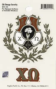 Amazon.com : Chi Omega Sorority Crest Sticker : Everything Else