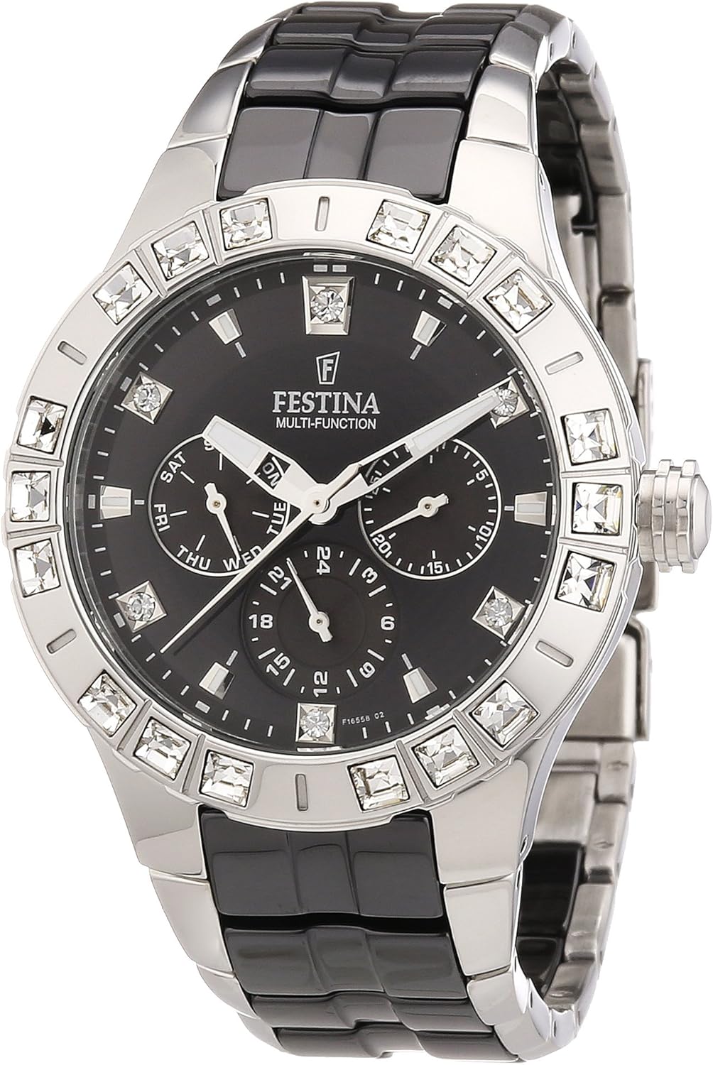 Festina Damen-Armbanduhr Trend Ceramic Lady Chronograph Keramik F16558 ...