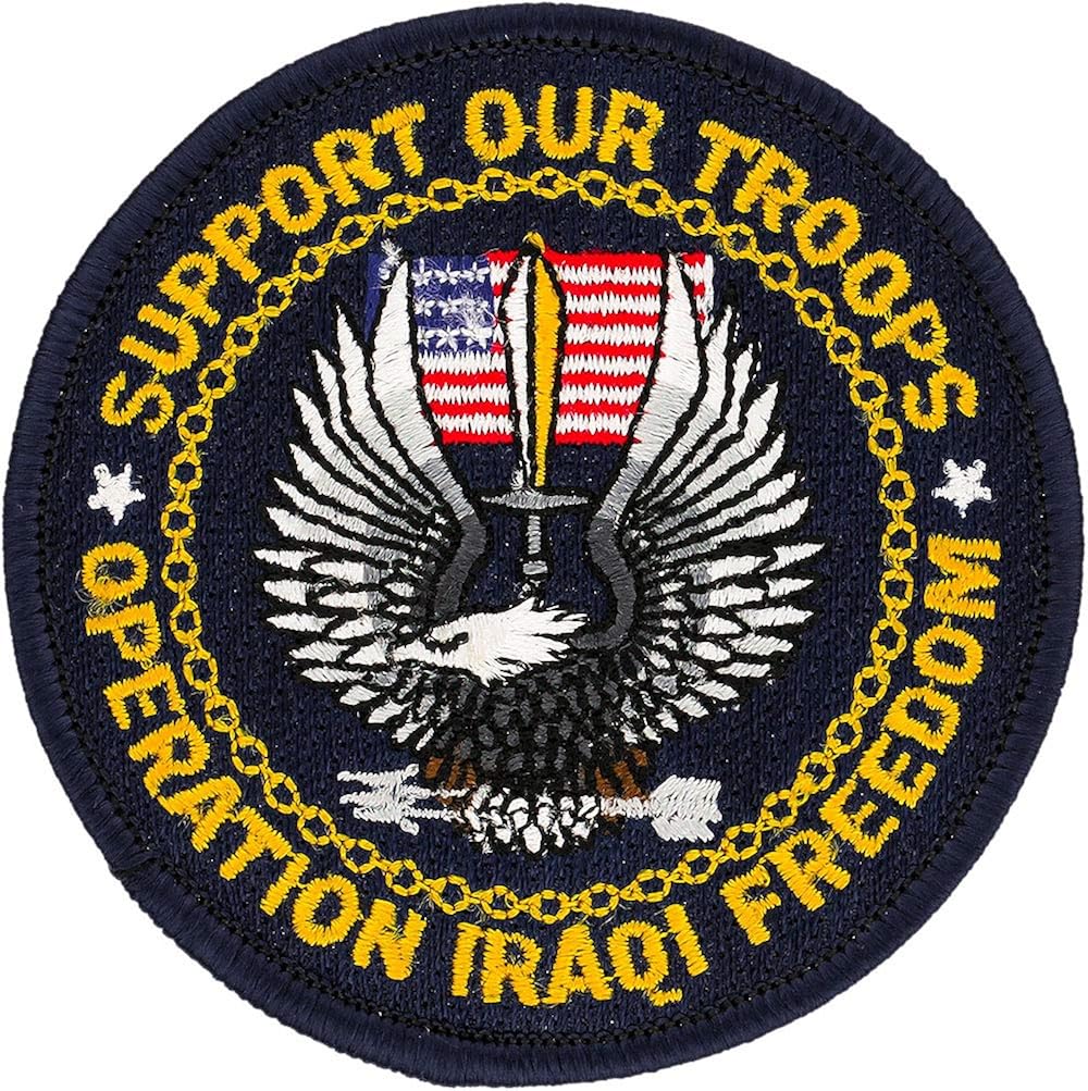 Amazon.com: Support Our Troops Operation Iraqi Freedom Patch Full Color ...