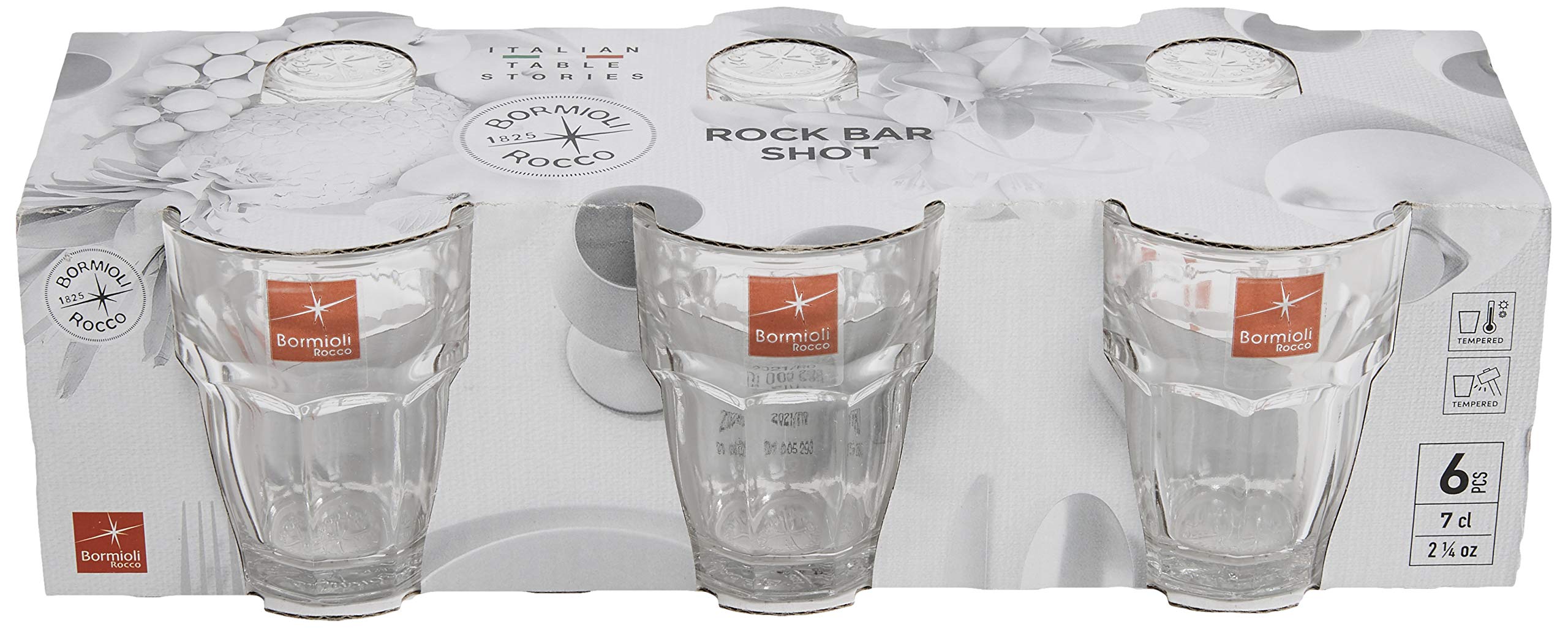 Mua Bormioli Rocco Rock Bar 2.25 oz. Shot Stackable Tempered Beverage ...