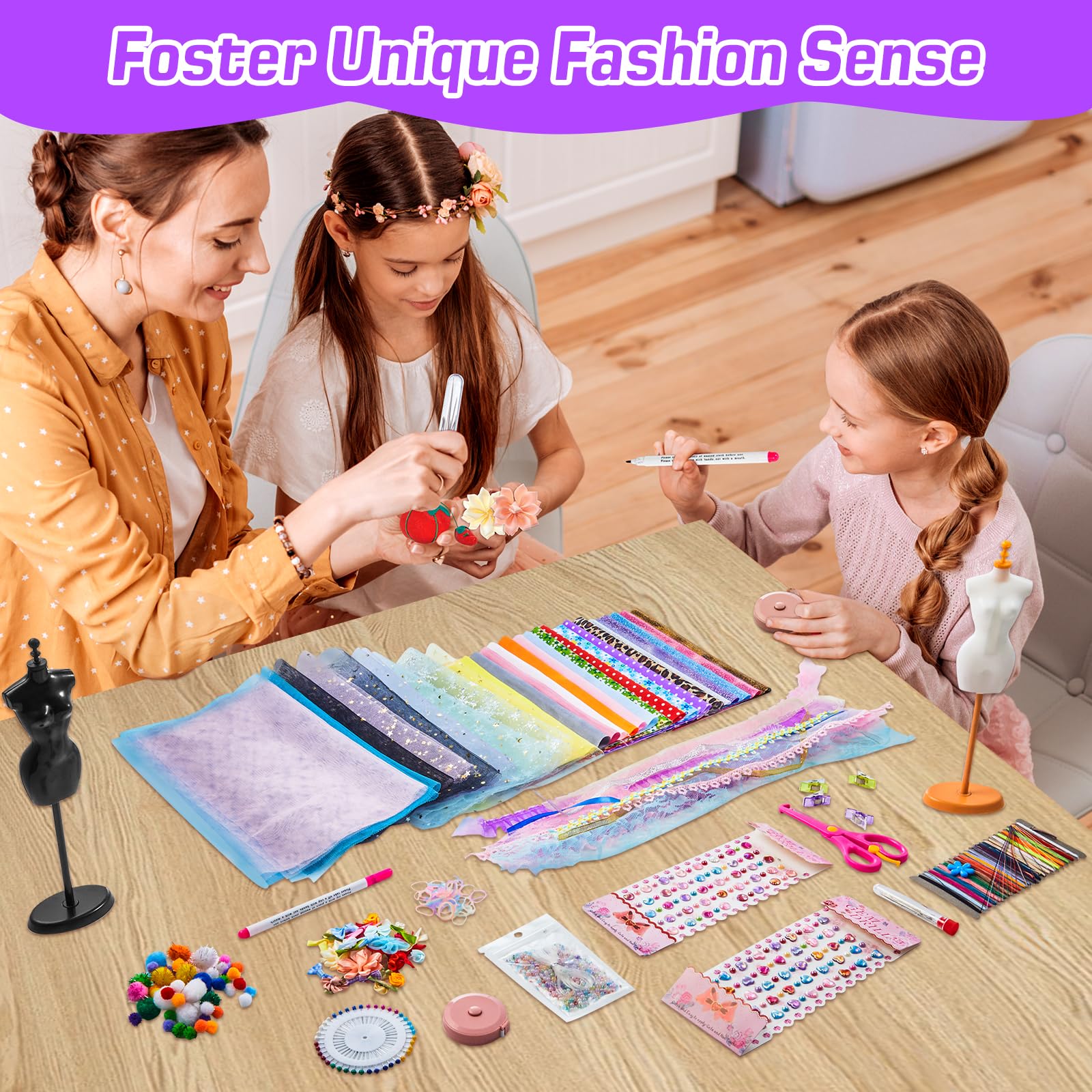 Mua Anpro 700+ Pieces Fashion Design Girls, Craft Set Kids Creativity ...