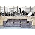 Amazon.com: Extra Large Seattle Skyline Panorama Canvas Print, Seattle ...