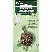 Amazon.com: Clover 3105 Yarn Cutter Pendant, Antique Gold
