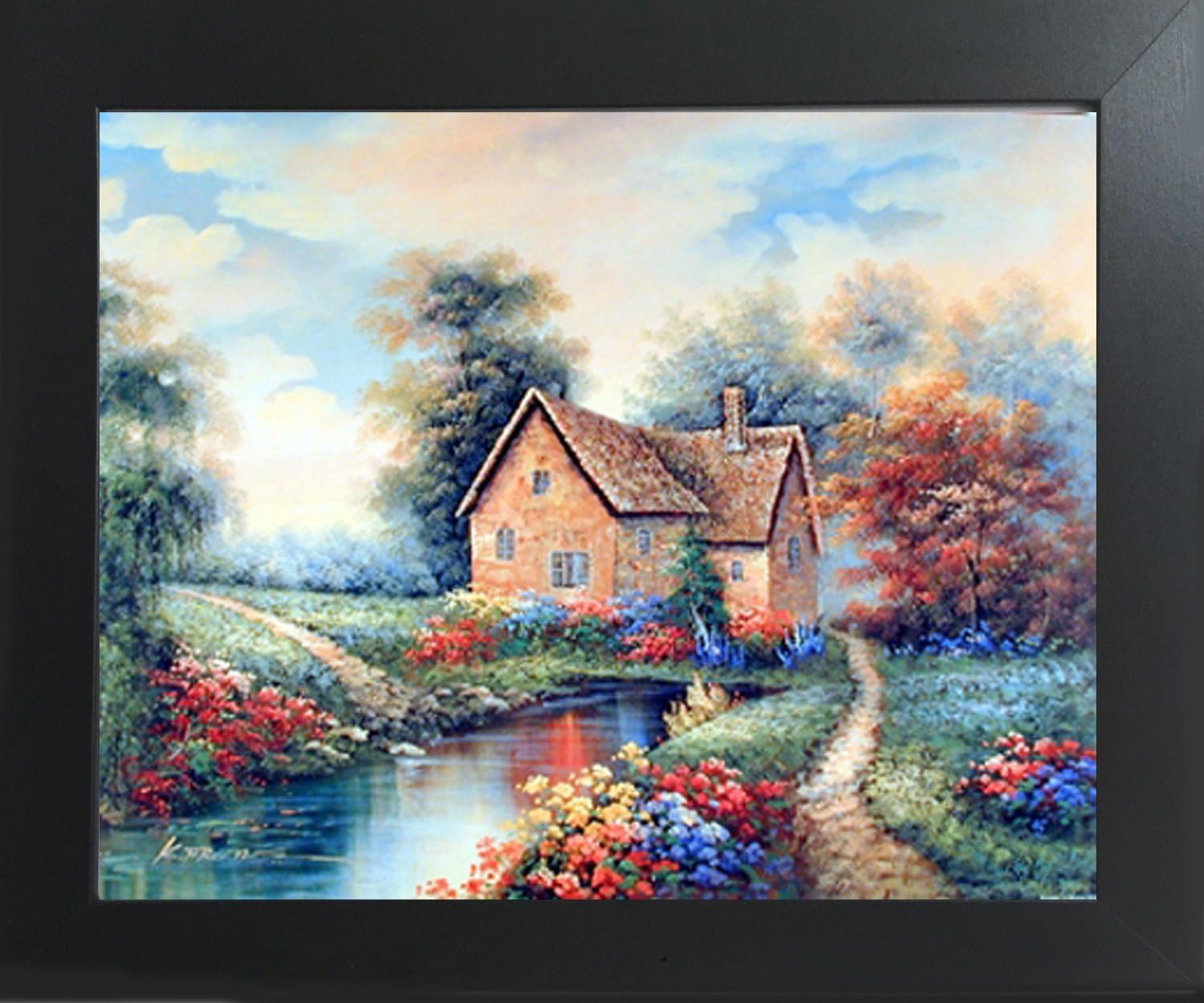 Amazon.com: Impact Posters Gallery Framed Wall Picture Decor Country ...