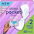 Amazon.com: Always Pocket Feminine Pads for Women with FlexFoam, Size 1 ...