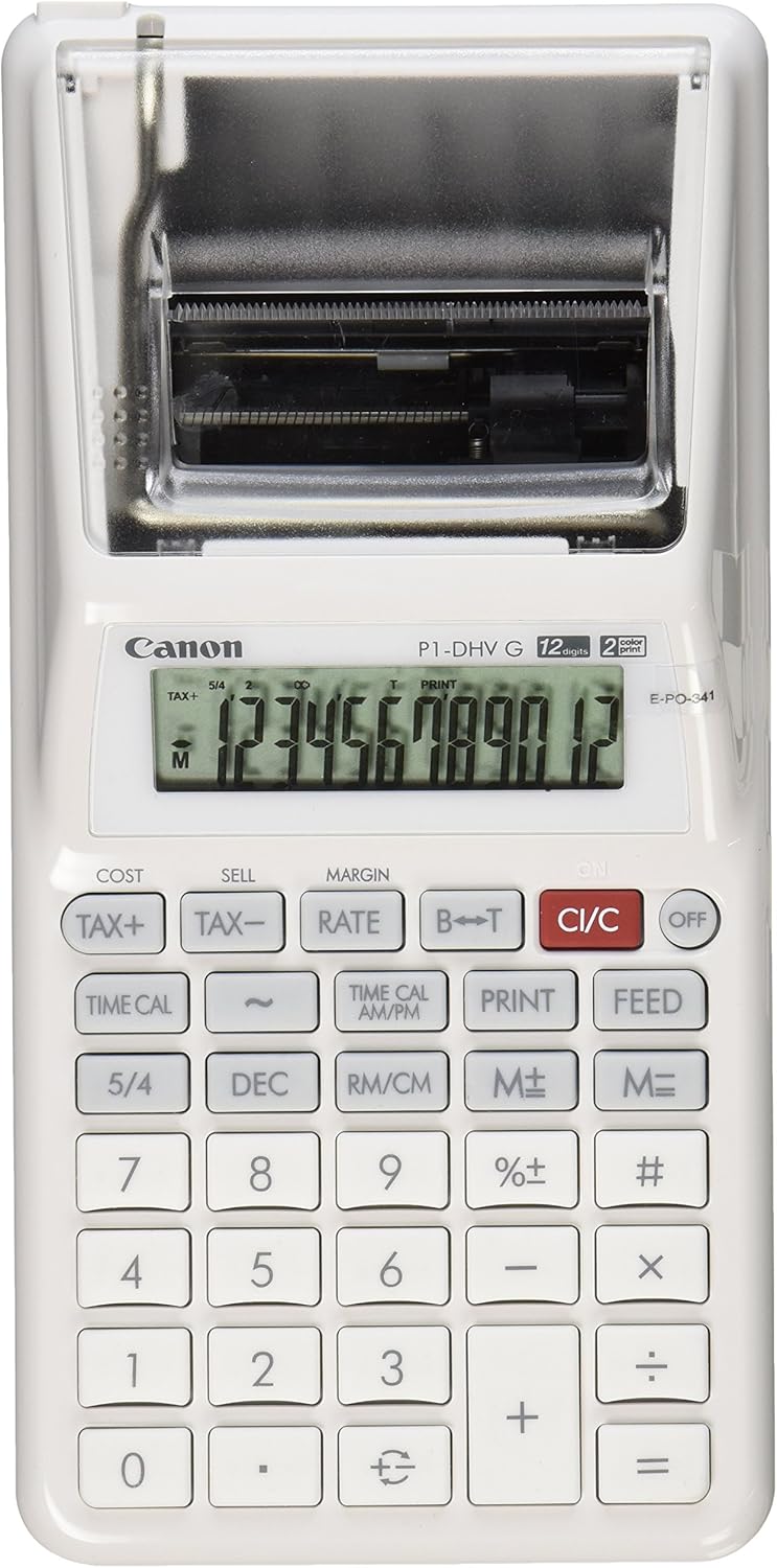 Amazon.com : Canon P1-DHV G Palm Printing Calculator : Printing ...