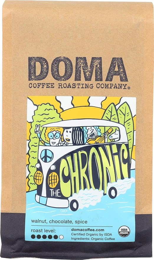 Amazon.com : Doma Coffee Roasting Co, Coffee The Chronic Organic, 12 ...