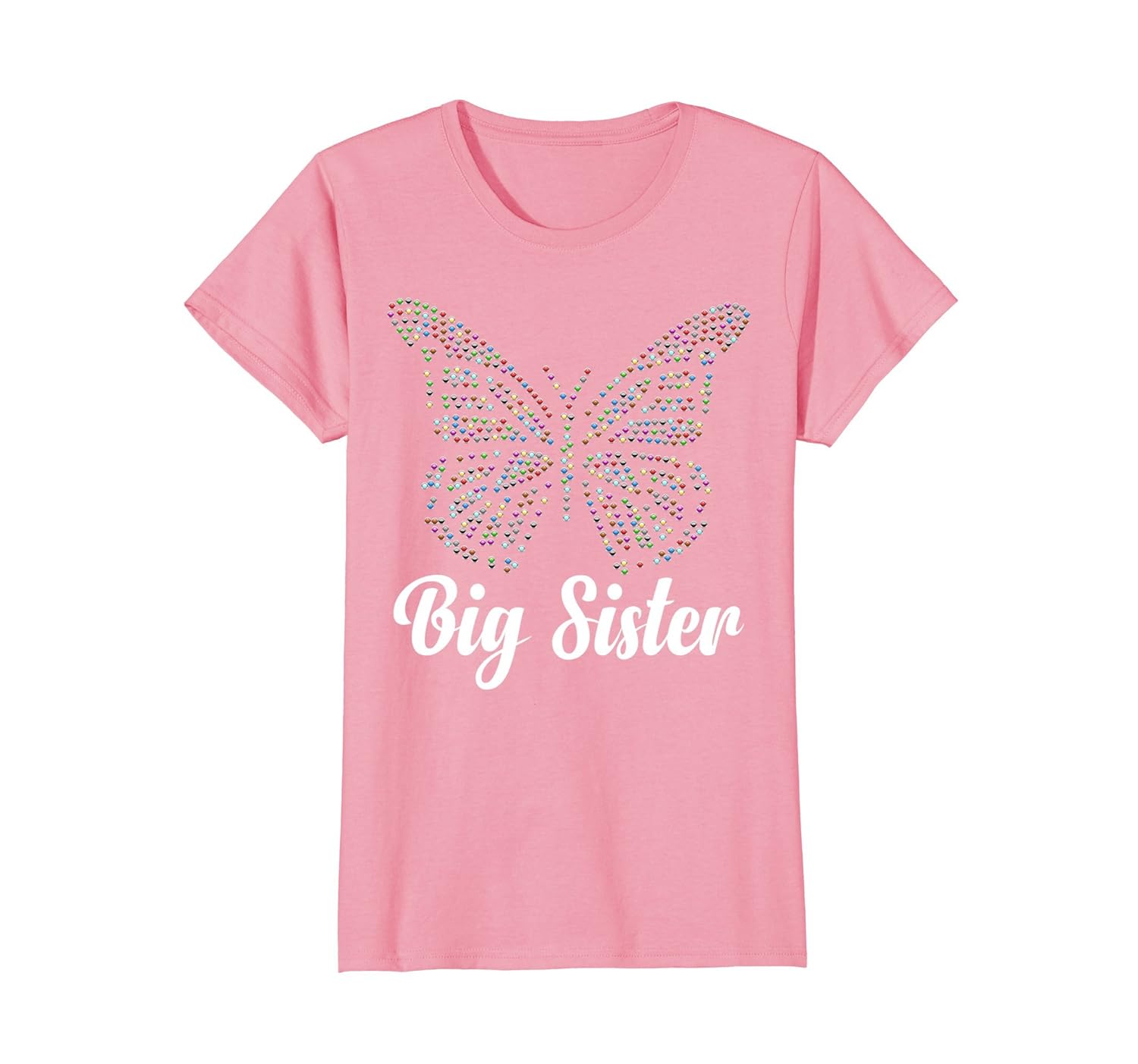 Big Sister Shirt Cute Butterflies Butterfly Sibling T-shirt-4LVS