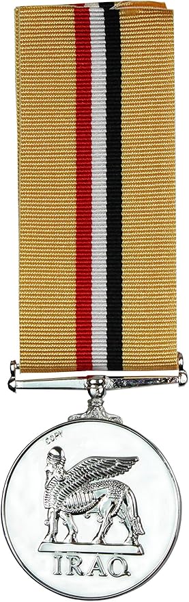 Iraq Op-Telic Operation Telic Medal - Full Size/Made in Britain: Amazon ...