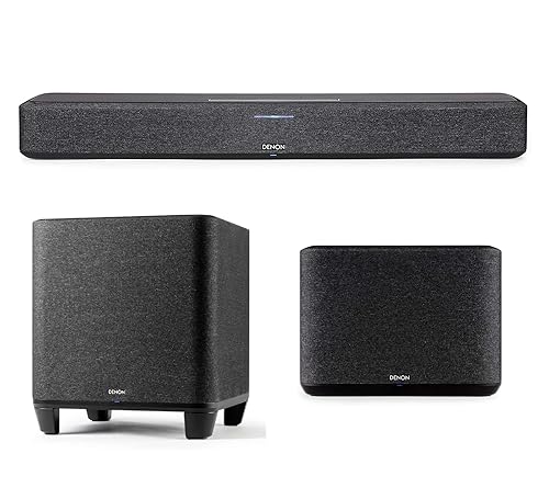 Denon Home Sound Bar 550-3D Sound, Dolby Atmos & DTS:X, HEOS Built-in ...