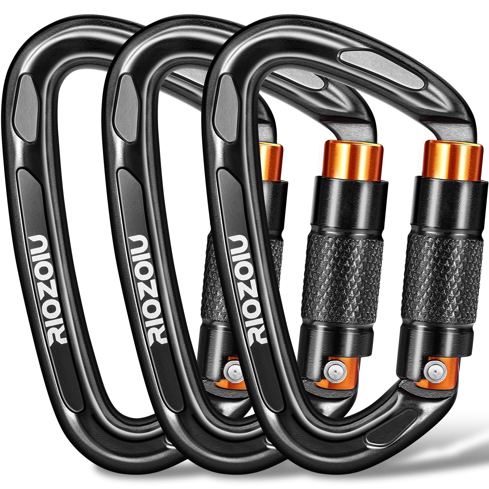 Mua UIAA Certified Auto Locking Climbing Carabiner Clips 25KN Heavy ...