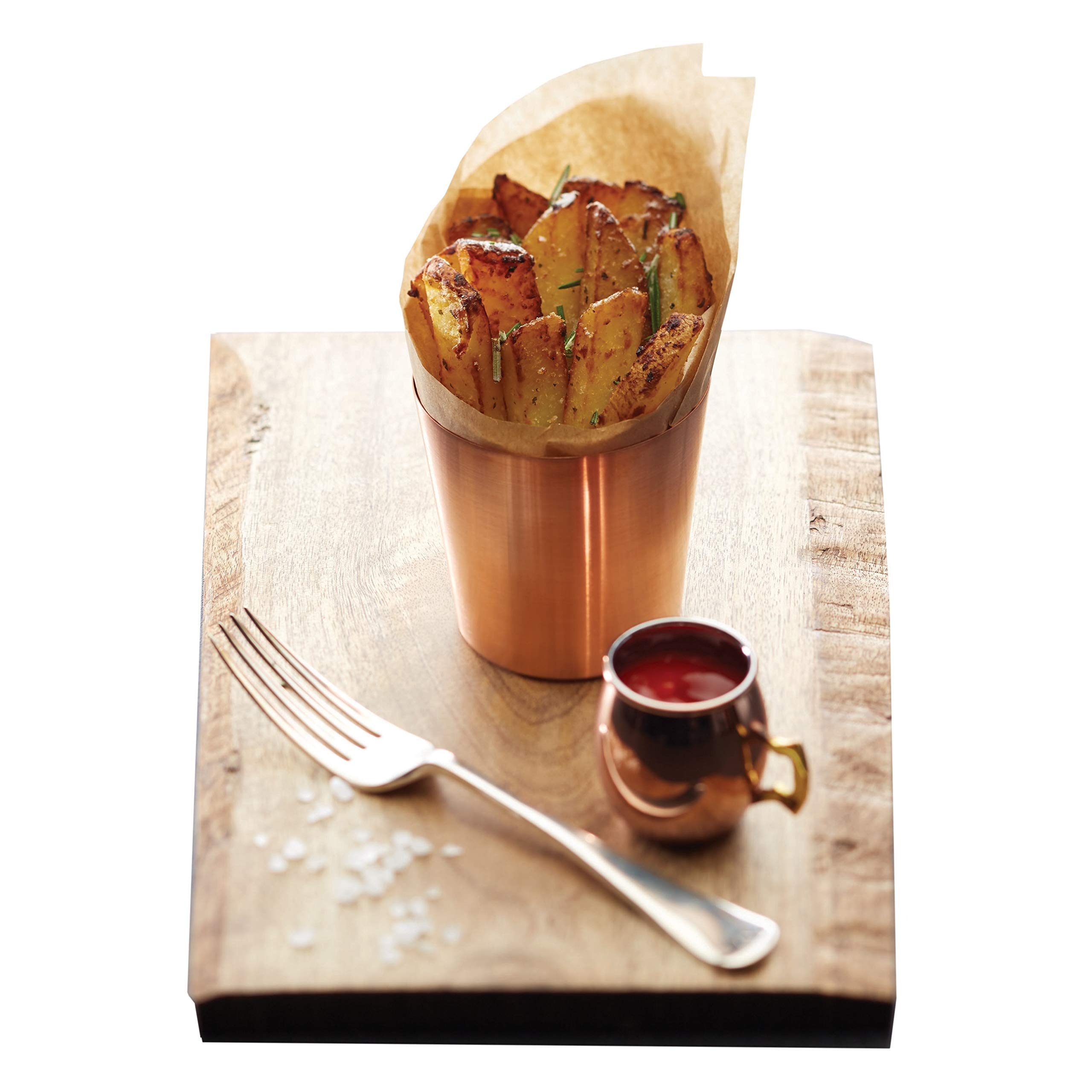 Artesà Mini Copper Chip Server / Sauce Serving Pot, 9 x 8.5 cm (3.5" x ...