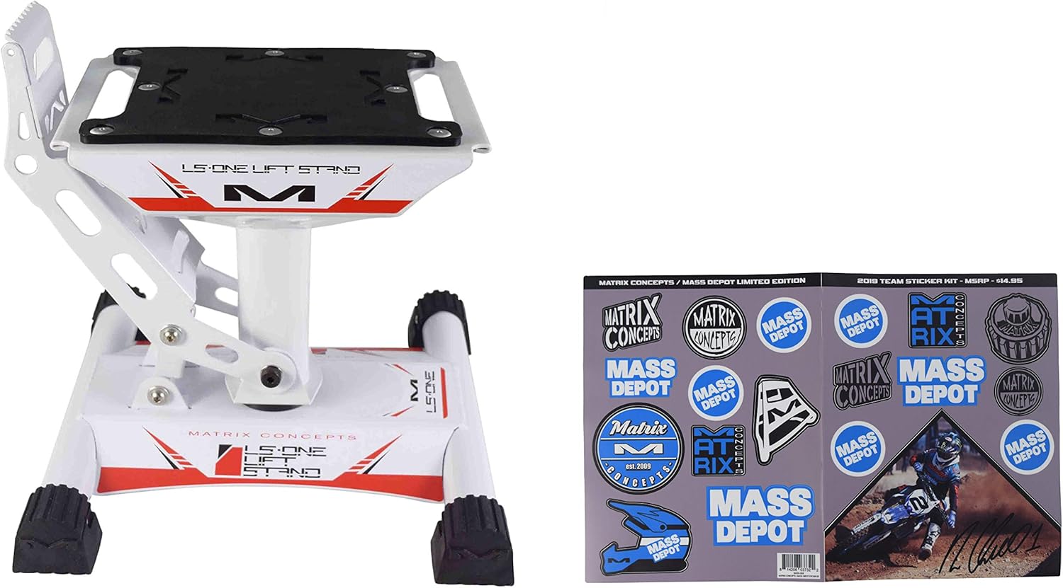 Amazon.com: Matrix Concepts Motocross LS-ONE Dirt Bike MX Lift Stand w ...