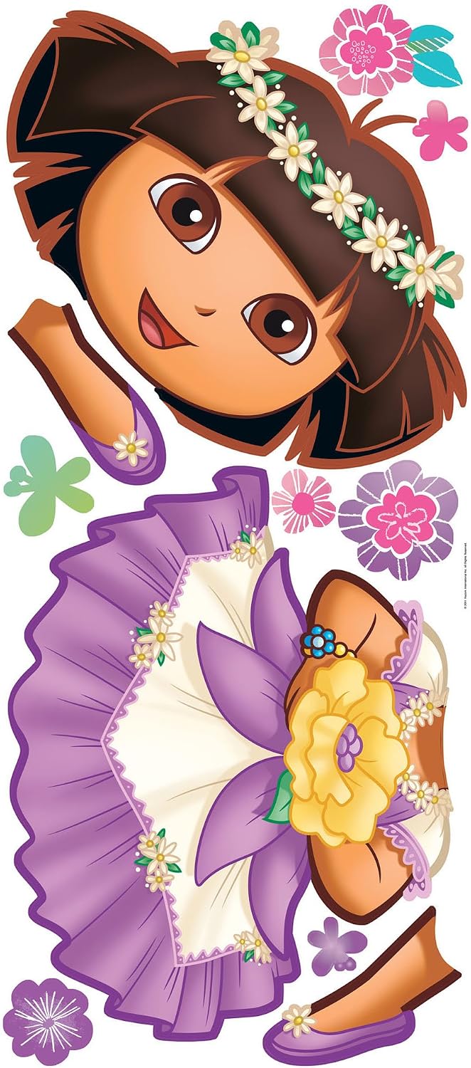 RoomMates Repositionable Childrens Wall Stickers Dora The Explorer’s ...