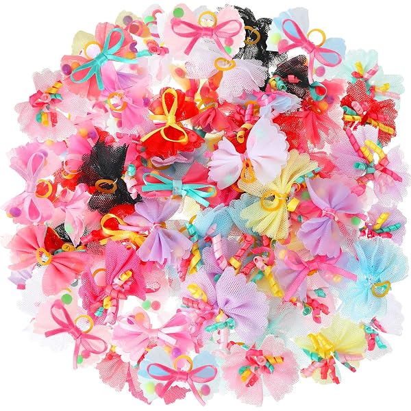 Pet Party Accessories Amylove 200 Pcs Dog Collar Flowers - Bulk Pet ...