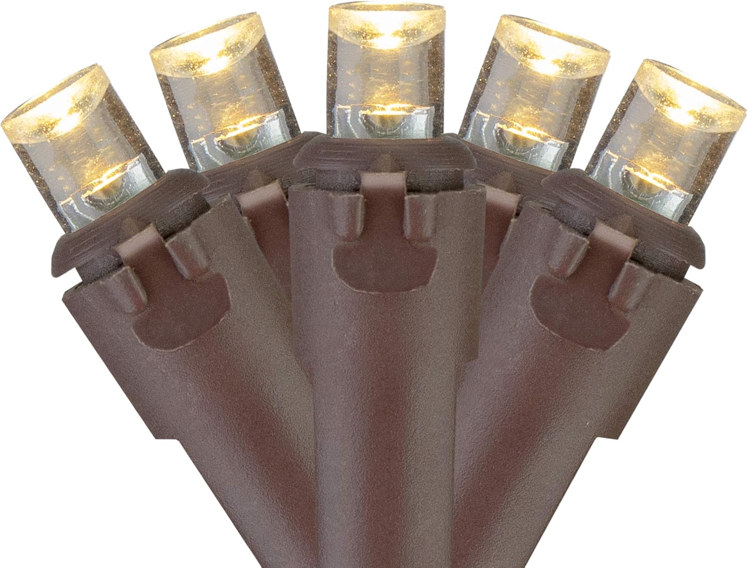 Amazon.com: 70 Warm White LED Wide Angle Icicle Christmas Lights - 6ft ...