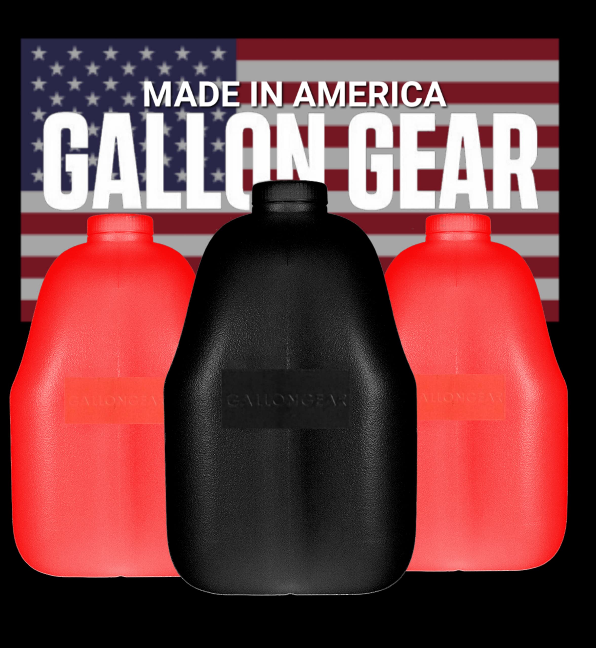 Gallon Gear 1 GALLON LARGE WATER BOTTLE | BPA-FREE PLASTIC | REUSABLE ...