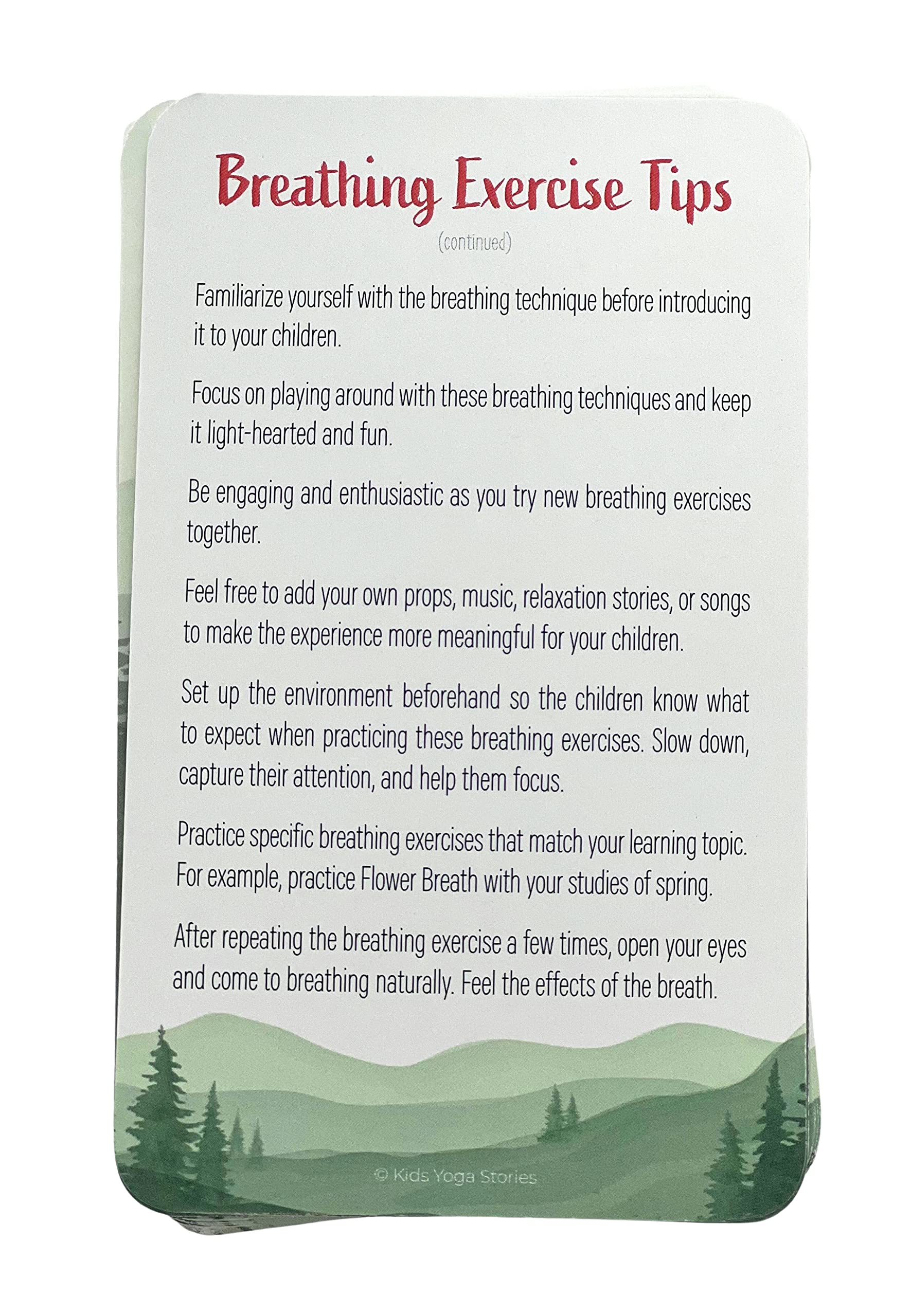 Mua Breathing Exercise Cards for Kids - for Classroom, Calm Down Corner ...