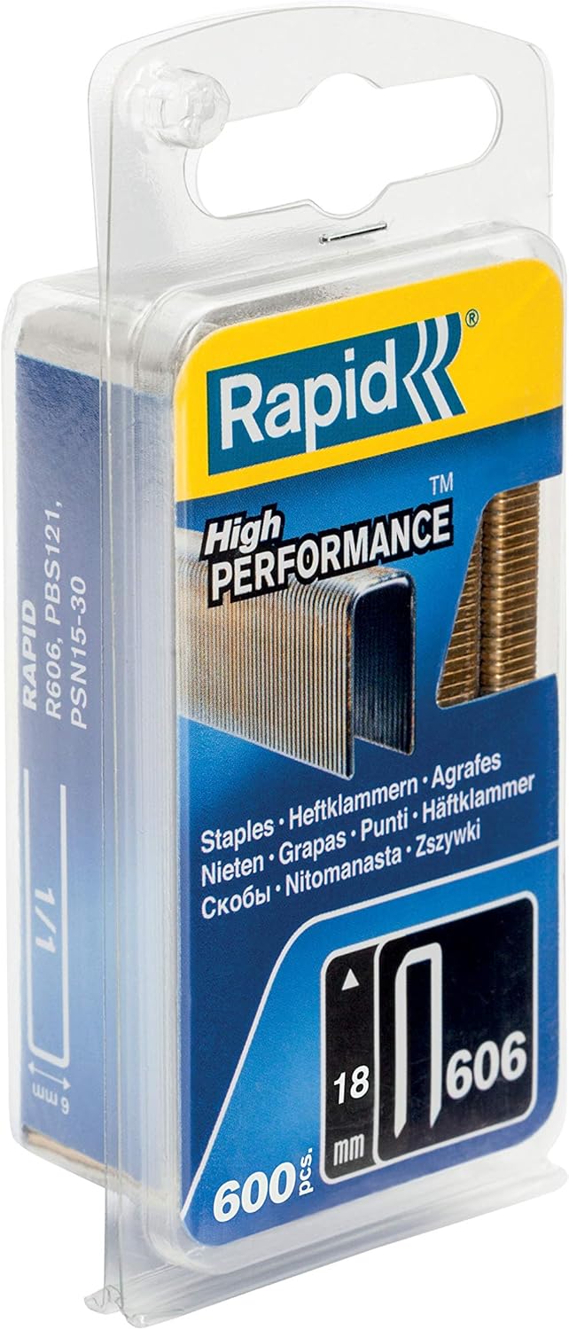 Rapid High Performance No.606 Resin Coated Narrow Staples, Leg Length ...
