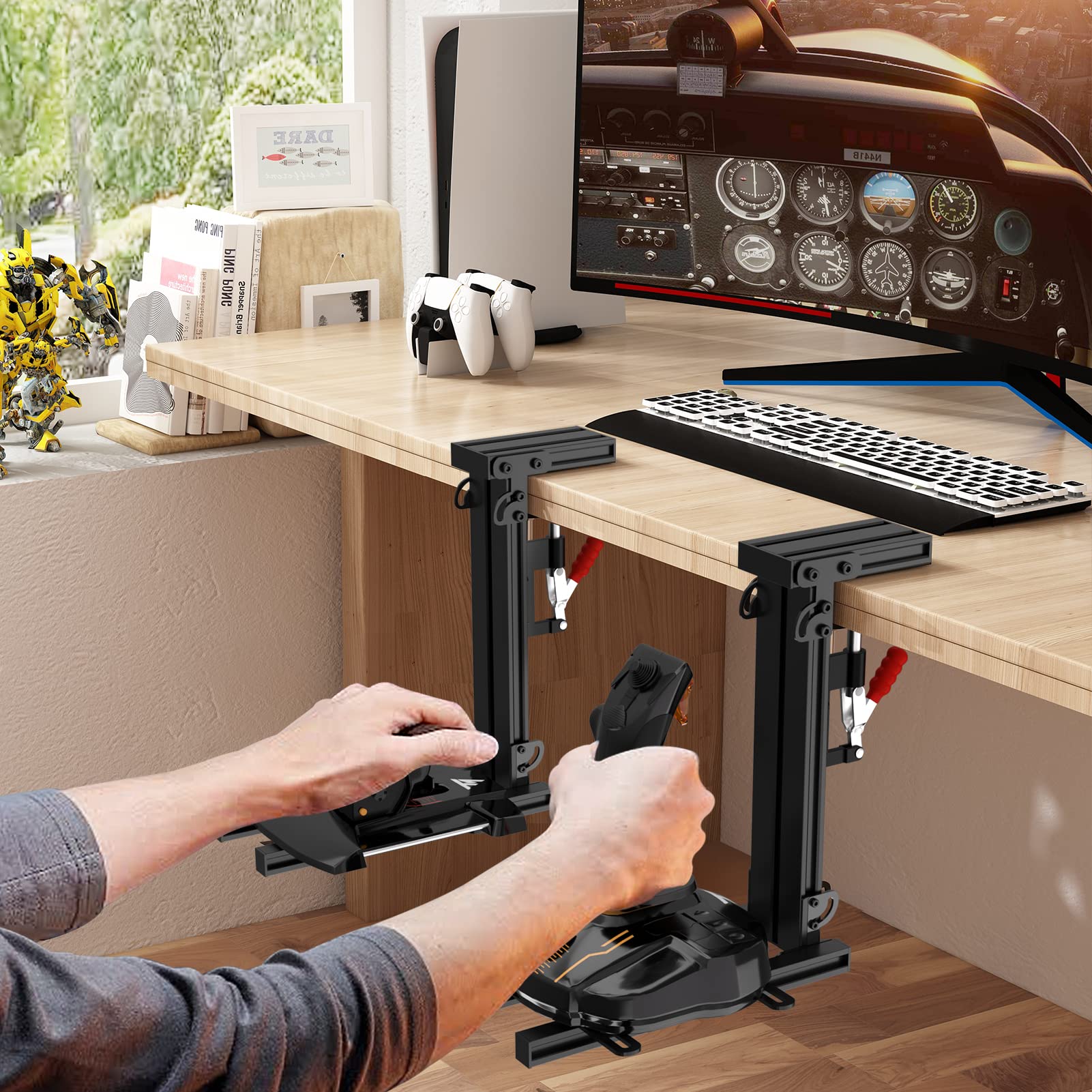 Mua DIWANGUS Joystick Desk Mount 2 Set, Hotas Mount for Flight Sim Game ...