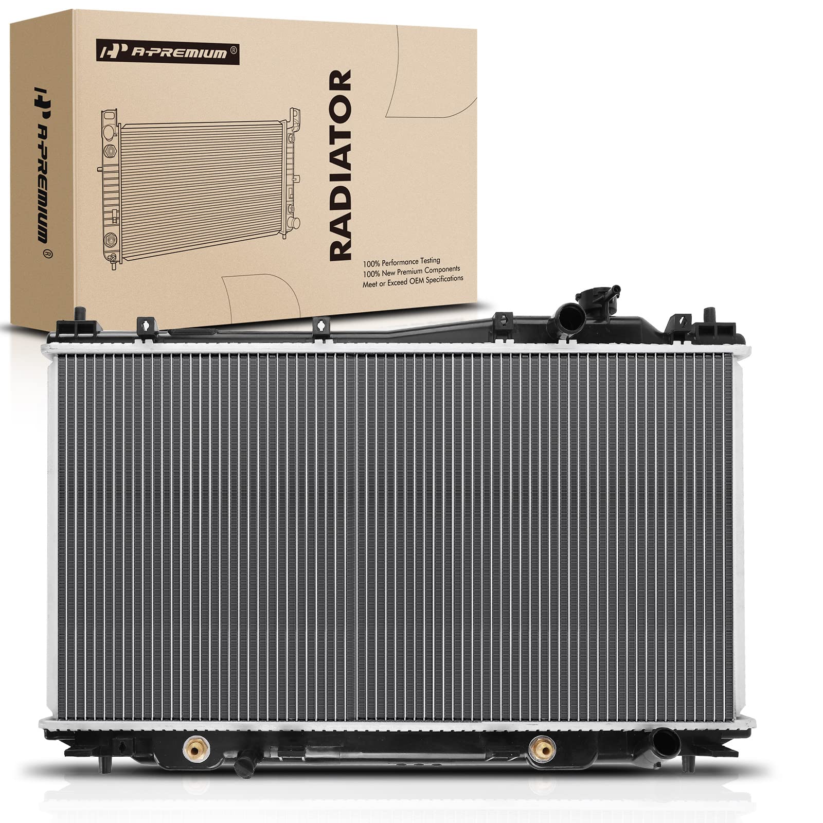 A-Premium Engine Coolant Radiator Assembly with Transmission Oil Cooler ...