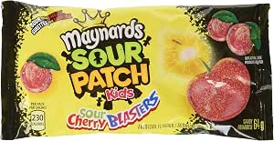 Maynards Maynards Sour Cherry Blasters Candy, 64 Grams (Pack of 18), 64 ...