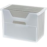 Amazon.com: IRIS Desktop File Box, Medium, Clear: Home & Kitchen