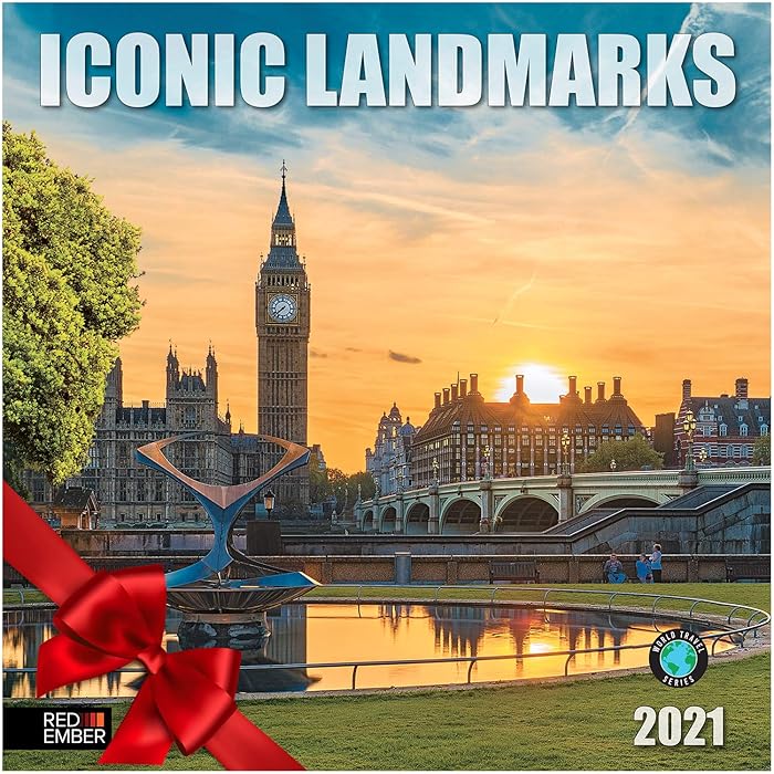 Buy Iconic Landmarks - 2021 Hangable Wall Calendars by Red Ember Press ...