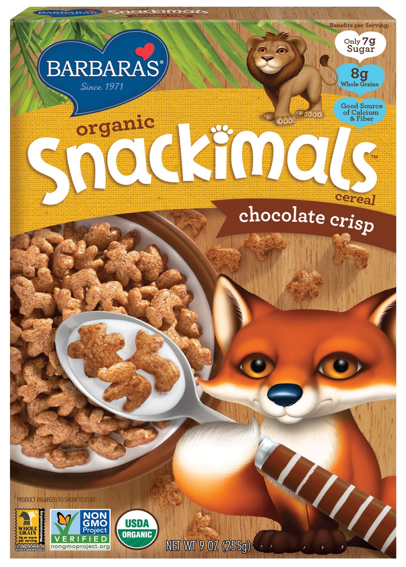 Amazon.com : Barbara's Bakery Organic Snackimals Cereal, Cinnamon ...