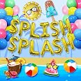 Amazon.com: Splish Splash Birthday Decorations Balloons Banner Beach ...