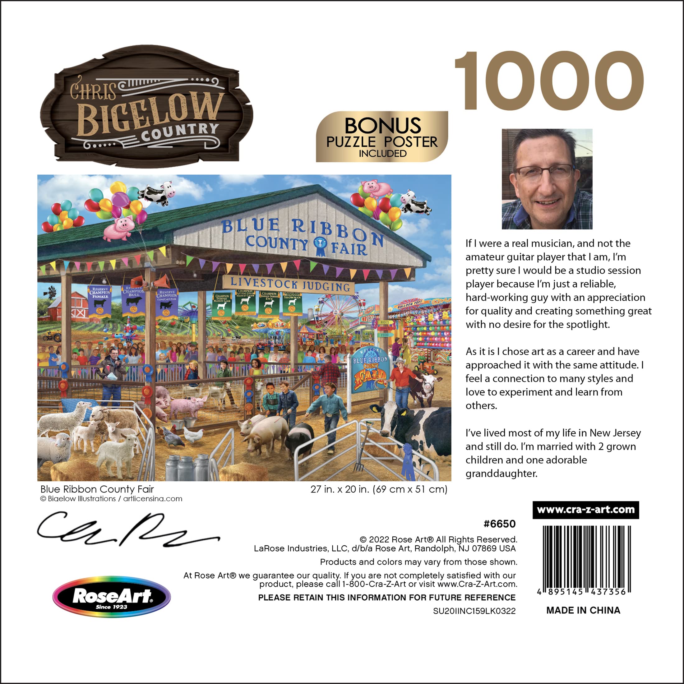 Mua RoseArt - Chris Bigelow - Blue Ribbon County Fair - 1000 Piece ...