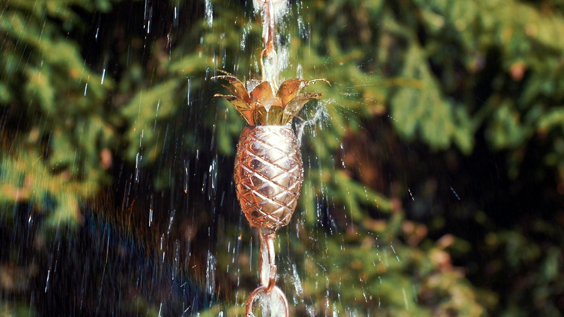 Mua 100% Pure Copper Pineapple Rain Chain, 8-1/2 Feet Long ...