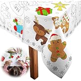 Amazon.com: 82”x 54”Christmas Giant Coloring Tablecloth Posters ...
